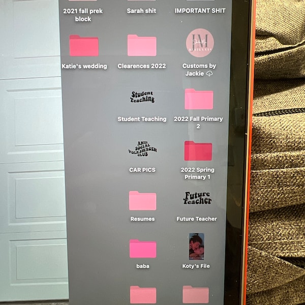 9 Gray Folder Icons for Windows, Customized Mac and Pc Desktop Icons ...