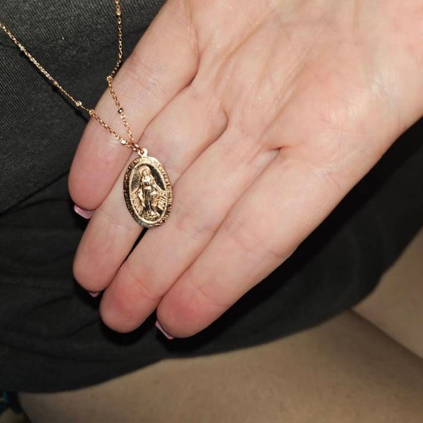 Dainty 14K Gold Filled Saint Christopher Ring in Size 6 and 7, Gift for ...