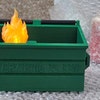 Flickering LED Dumpster Fire - Etsy