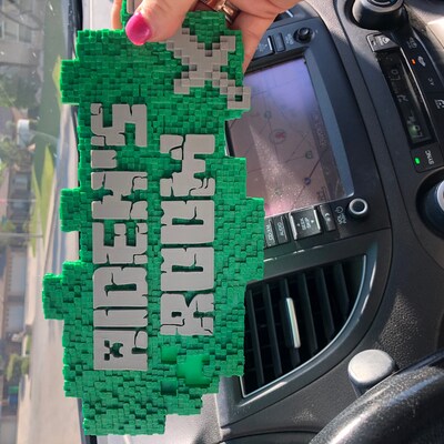 3D Door Sign Minecraft-inspired Personalized Name Custom Kids Bedroom ...