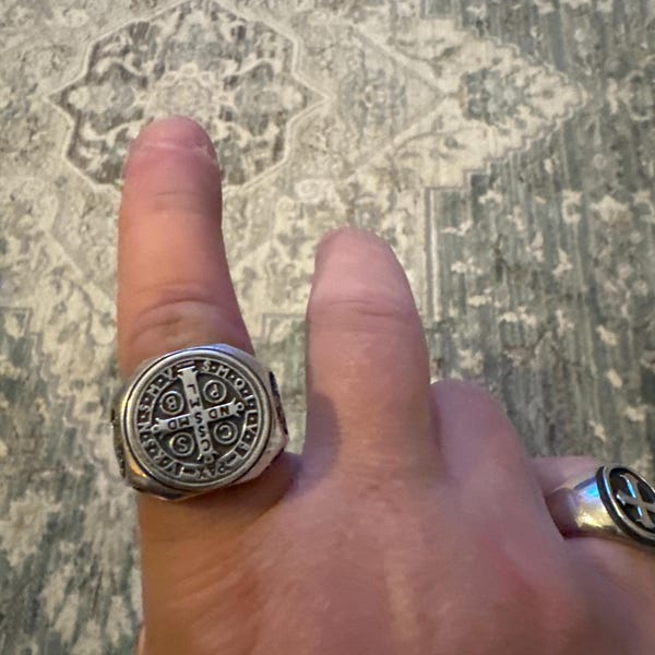Saint Raphael Archangel Silver Men Ring Handcrafted Medical Corps - Etsy