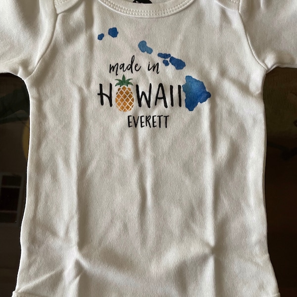 Hawaii Onesie®, Baby Shower Gift, Hawaii Baby, Pregnancy Reveal, Aloha ...