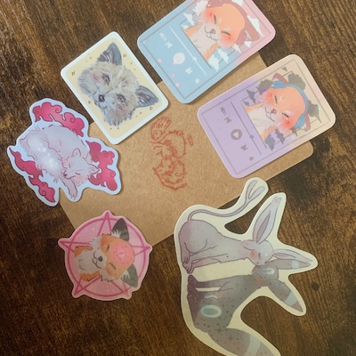 Fox Sticker, Kitsune Fox Sticker, Fox Baby, Red Fox, Fennec Fox, Chibi ...