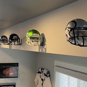 Mini Football Helmet Wall Hanger Mount | Etsy