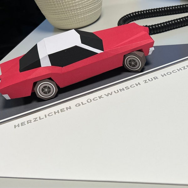 DIY Papercraft Car,paper Car,3d Papercraft,low Poly Papercraft,car ...