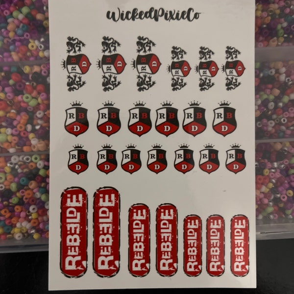 Rebelde Nail Art Decals 2023 Tour Natural Acrylic or Press on Nail ...
