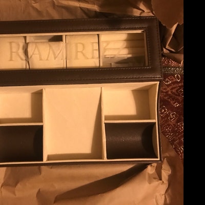 Personalized Valet Box, Monogrammed Valet Tray, Mens Catchall, Dresser ...