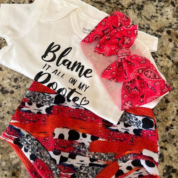 Neon Halloween Baby Sweater Romper, Baby Romper With Headwrap Bow and ...