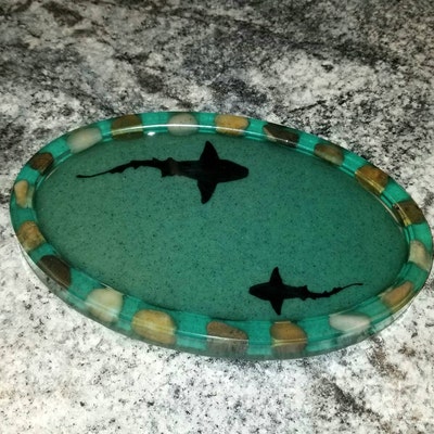 Shark Week Ash Tray / Jewelry Holder - Etsy