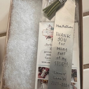 Thank You for Being Part of My Storyteacher Appreciation Giftteacher ...