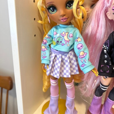 Rainbow High Doll Clothes, Cute Sweater and Skirt Outfit Set Sunflower ...
