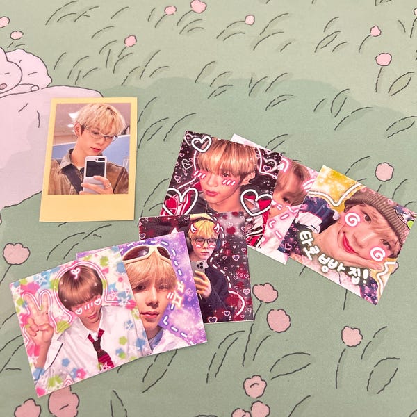 Aespa Purikura Stickers Set of 6 - Etsy