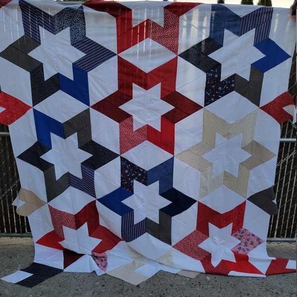 Crimson Christmas, Krista Moser Modern Quilt Patterns, Use Large 60 ...