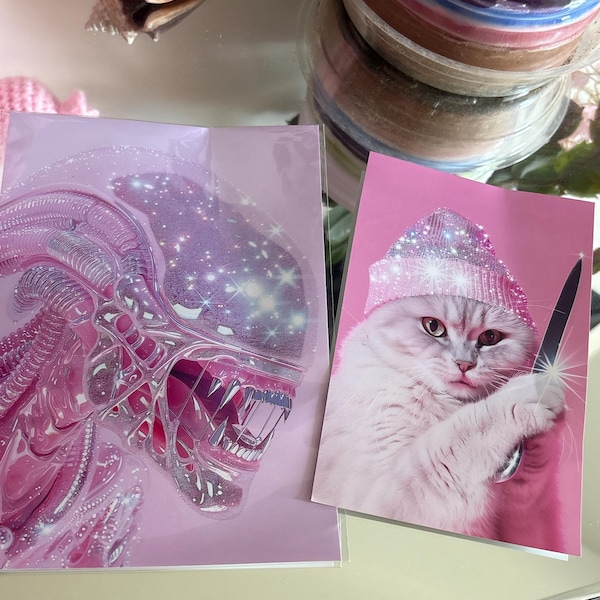 Pink Crystal Art Print | Holographic Wall Decor | Sparkle Aesthetic ...