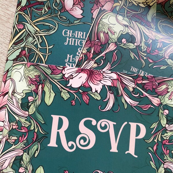 Victorian Wedding Invitation, INSTANT DOWNLOAD, Vintage Floral Invite ...