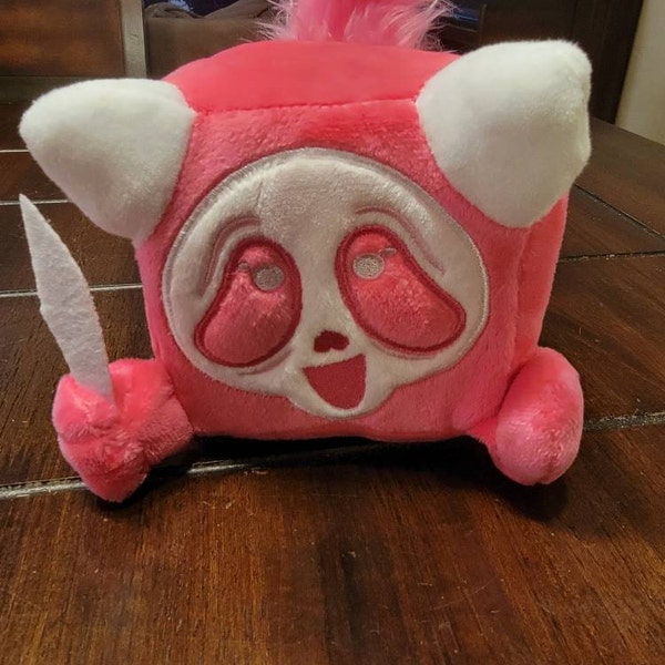 Batsy the Spoopy Cute White and Black Bat Plush Kitty by Squaredy Cats ...