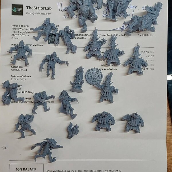 Necromancer's Horror Full Team 17 Miniatures Fantasy Football Team Bowl ...