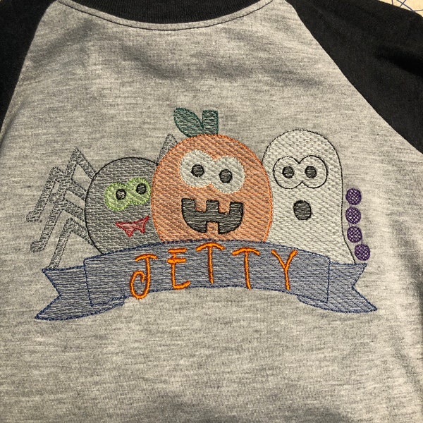 Spooky Crew - Sketch - Embroidery Design - Quick Stitch - Instant ...