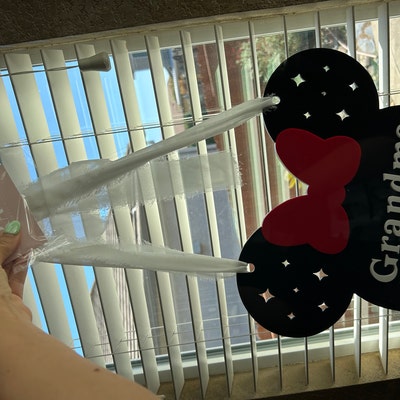 Custom Disney Stroller Sign Minnie Mouse Acrylic Sign Custom Stroller ...