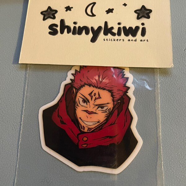 Ryomen Sukuna Sticker | JJK Fan Art Stickers - Etsy