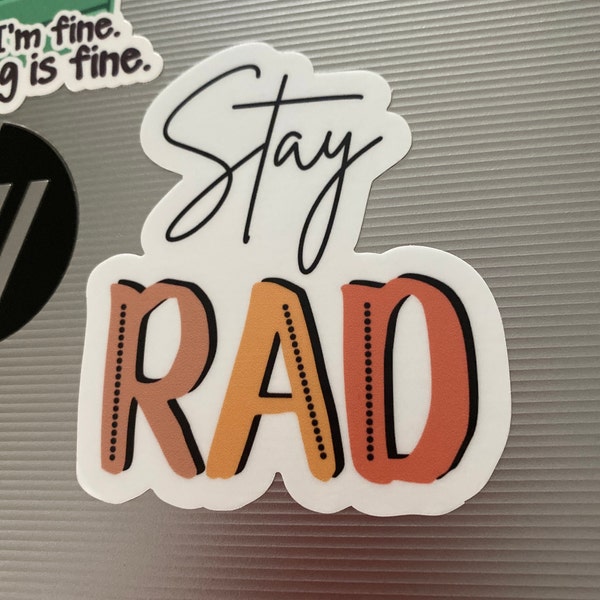 Cheetah Peace Sign Skeleton Sticker: Radiology Tech Gift - Etsy