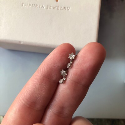 Rook Piercing Jewelry Opal Rook Earrings Rose Gold Rook - Etsy