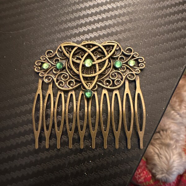 Ireland Hair Clip With Celtic Knots Silver Colored Gift Idea Woman - Etsy