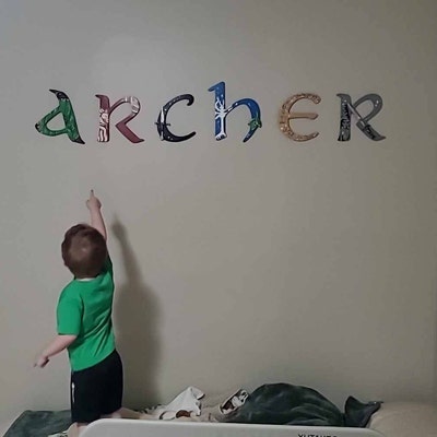 Middle Earth Painted Letters Hobbit Nursery Letters Wizard Nursery Wood ...