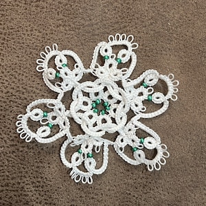 Tatting Pattern and Tutorial 3D Rose, Lace E-pattern, Shuttle Tatting ...