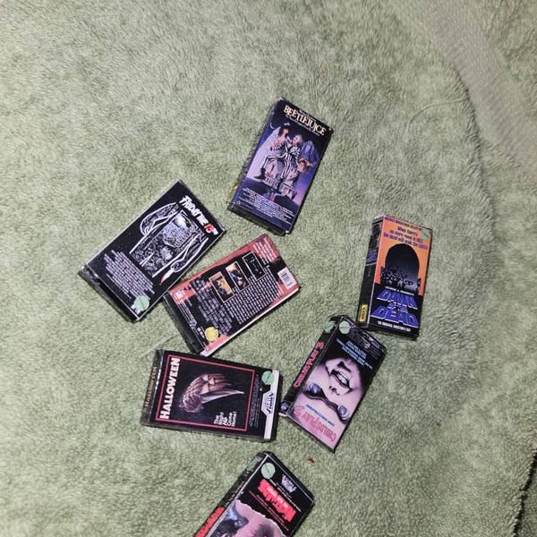 VHS Inspired Mini Magnets 1" X 2" Lots of Titles You Choose! Horror ...