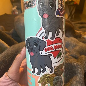 Boxer Dog Sticker Chibi Puppy Dog Vinyl Hand Drawn | Etsy