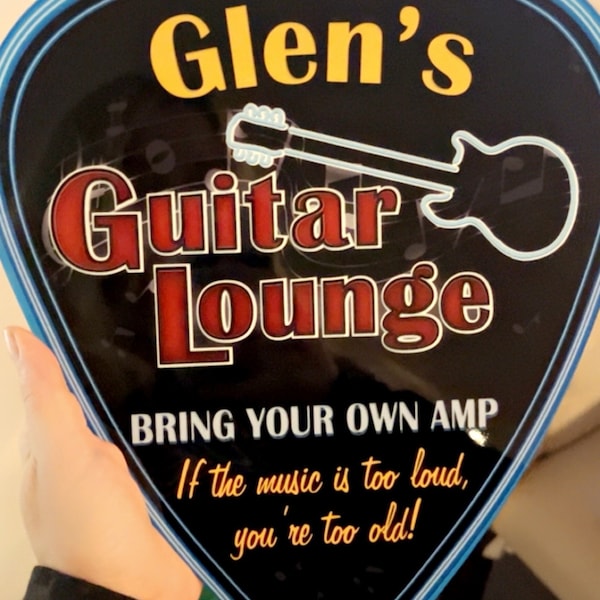 Personalized Decorative Guitar Lounge Sign – Gift for Music Lovers ...