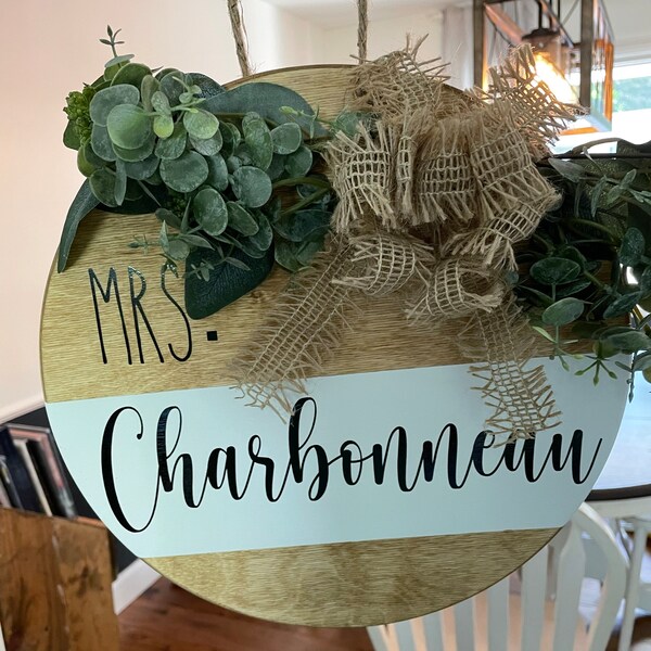 Personalized Teacher Custom Farmhouse Classroom Sign. Custom Teacher ...