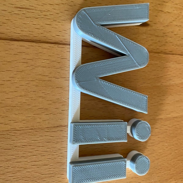 Nintendo Wii Video Game Logo Sign (3D Printed, Man Cave, Game Room ...