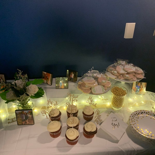 She Said Yes Confetti, Engagement Party Confetti, Bridal Confetti ...