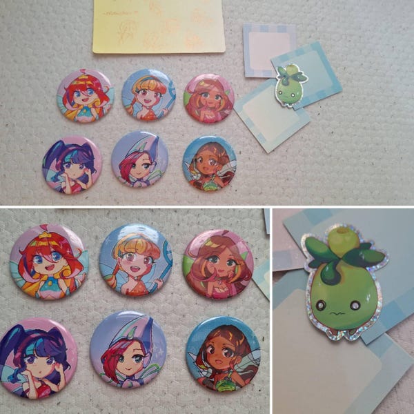 Winx Club Acrylic Charms / Keychains ~ Pixel Art / 3.5''/9cm - Etsy