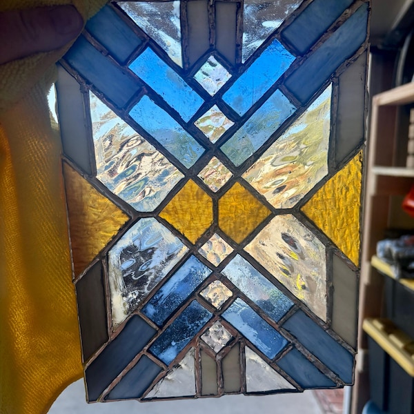 Geometric Stained Glass Pattern - PDF File to Download - Beginners ...