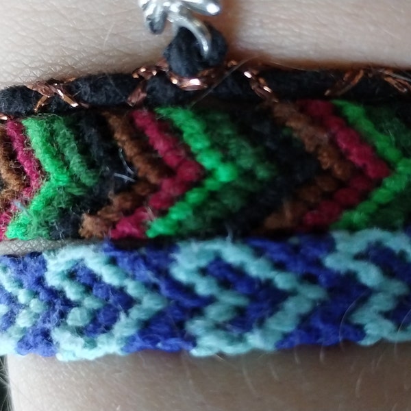 Matching Half Heart Friendship Handmade Embroidery Bracelet | Partner ...
