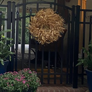 Corn Shuck Wreath Fall Corn Shuck Wreath Farmhouse Wreath Fall Wreath ...