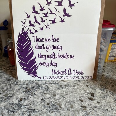 In Memory Car Decal, Memorial Car Decal, in Loving Memory Car Decal ...