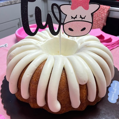 Cow Cake Topper, Cow 2nd Birthday, Second Birthday Party, Farm Party ...