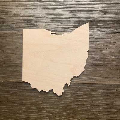 Ohio Unfinished Wood Cutout Shape Laser Cut DIY Craft Bulk - Etsy