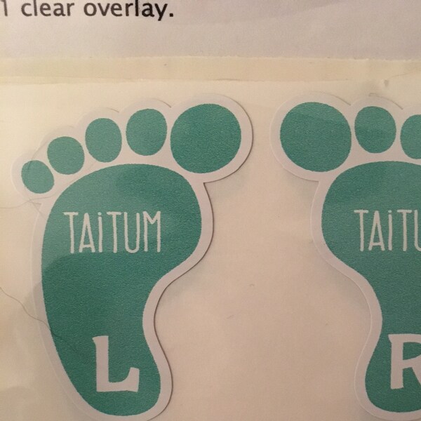 20 Shoe Labels - 10 Left, 10 Right - Waterproof and Fade Resistant ...