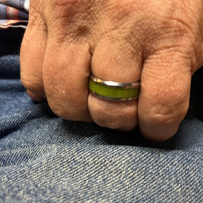 Genuine Sapphire Ring, Meteorite Dust, Ceylon Blue Sapphires, Cerulean ...