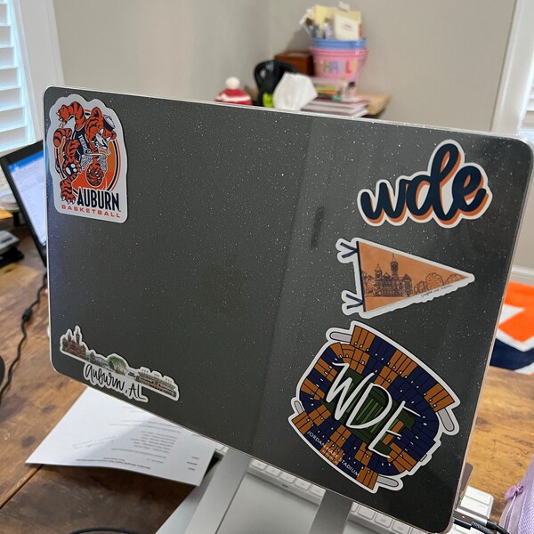 Auburn- Samford Hall Pennant Sticker, Alabama College, Auburn Water ...