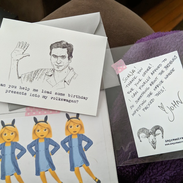 Ted Bundy Birthday Card - Etsy