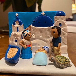 Argentinian Nativity Scene Handmade in Clay 1 Block | Etsy