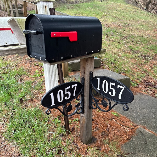 Address America Park Place Reflective Mail Box Address Sign, Double ...