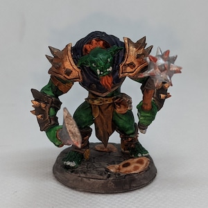 Thrognar Worg Rider Orc Champ 3D Printed Resin Miniature | Etsy