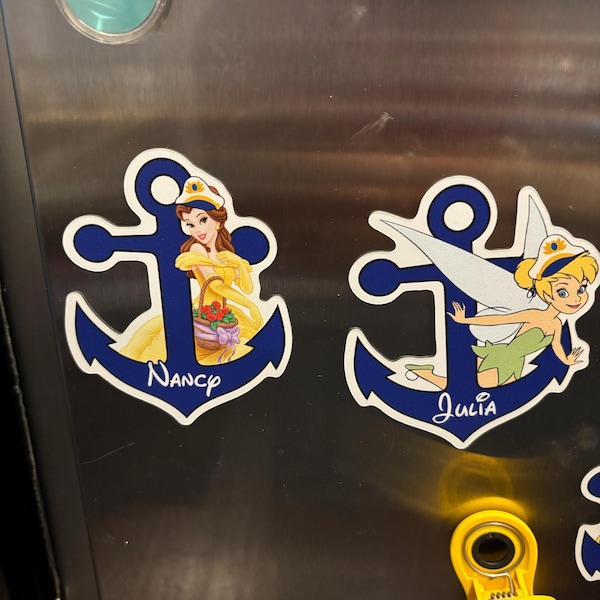Personalized Disney Princess Girl Trip Inspired Cruise Door Magnet ...